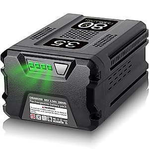 POWITEC 80V 3.5Ah Replacement Battery for Greenworks Pro 80-Volt Lithium Ion Battery ‎GBA80200 GBA80400 Power Equipment Battery