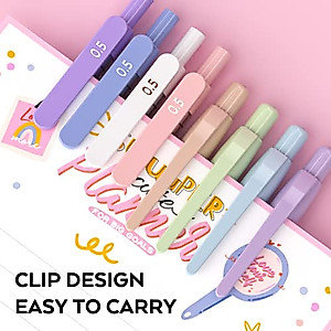 Nicpro 26 PCS Pastel Mechanical Pencil 0.5 mm & 0.7 mm with Bag for School, Cute Mechanical Pencils with 6 Tubes HB Lead Refills, 18 Pcs Eraser Refills For Student Writing, Drawing, Sketching