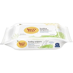Burt's Bees Baby Chlorine-Free Wipes, 72 Count (Pack of 1) - Packaging May Vary
