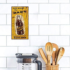Easy Painter Dad's Root Beer Metal Tin Sign Bar Pub Vintage Retro Poster Cafe Art Metal Prints Wall Plaques Beer Painting 12x6inch