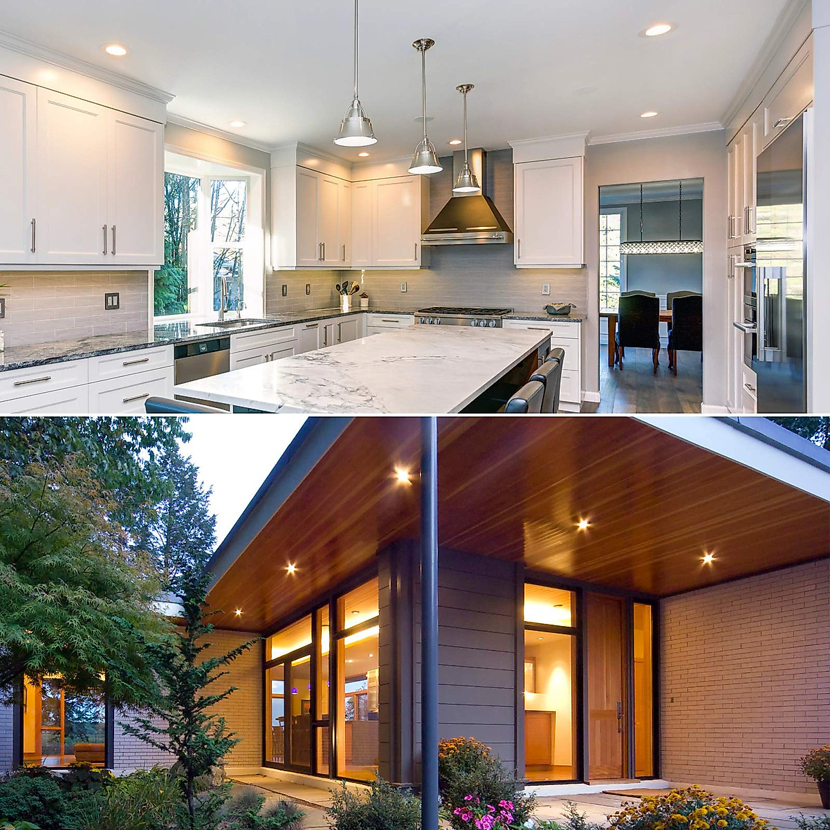 LUXRITE 4 Pack PAR20 LED Bulbs, 50W Equivalent, 2700K Warm White, Dimmable LED Spotlight Bulb, Indoor Outdoor, 7W, 500 Lumens, Wet Rated, E26 Standard Base, UL Listed