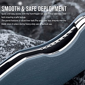 OKNIFE Parrot EDC Folding Pocket Knife Mini Drever Folding Pocket Knife Bundle