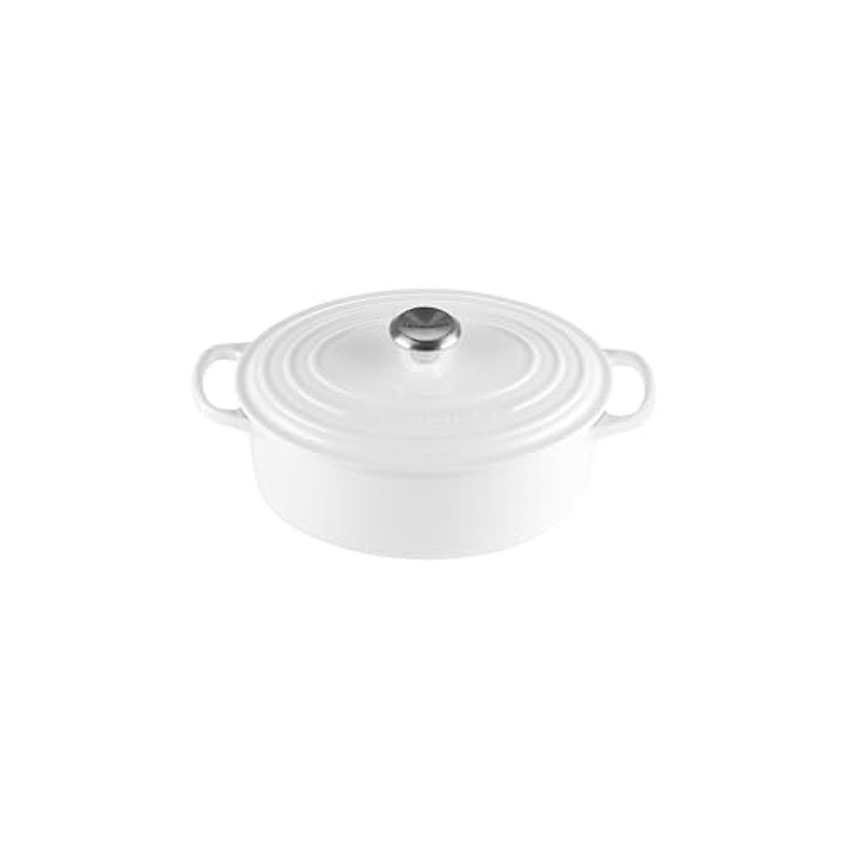 Le Creuset Enameled Cast Iron Signature Oval Dutch Oven, 2.75 qt., White