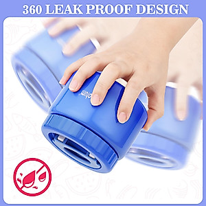 ACOTUM Insulated Thermo Food Jar for Kids - 12 Oz Capacity, Suitable for Hot & Cold Foods, Leak-Proof Vacuum Stainless Steel Design with Wide Mouth for Lunches, Soups and Travel(Blue)