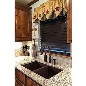 Premier Copper Products K50DB33199 33-Inch Hammered Copper Kitchen 50/50 Double Basin Sink, Oil Rubbed Bronze
