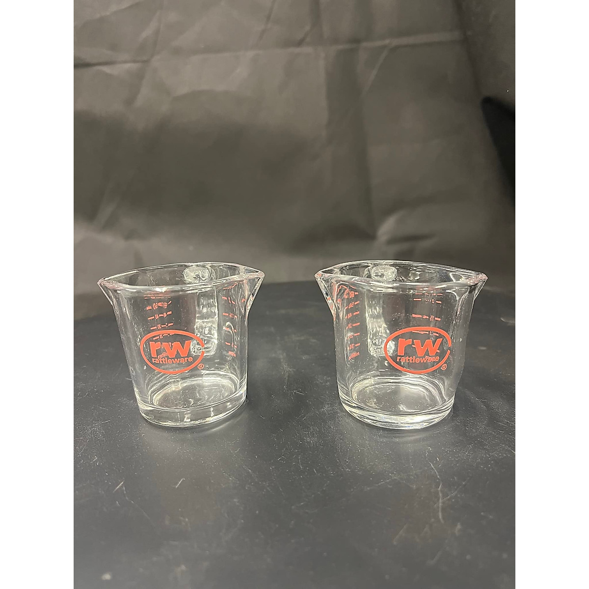 Rattleware 3 oz Espresso Shot Glass Pitcher – Double Spouted Genuine Barista Measuring Cup with Graduations in ml & oz – High-Volume, Commercial-Grade for Swift Espresso Pouring & Precision (2 Pieces)