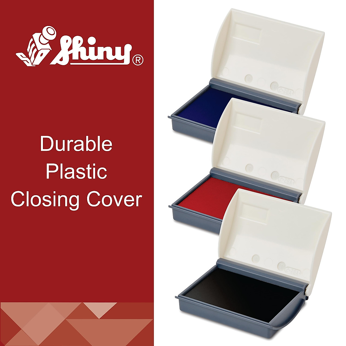 Shiny SHI-40169 Small Rubber Stamp Pad, 2 3/4" x 4 3/8", Green Ink