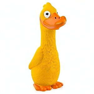 CHIWAVA 2 Pack 7.9 Inch Squeak Latex Dog Toy Yellow Duck Interactive Play for Small Medium Dogs