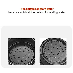 Black Spots Home to Avoid Sticky Pan Grill Pan, Baking Pan for Roasting Sweet Potatoes Chestnuts Roasting Pans Pots & Pans (Iron Cover 28cm)