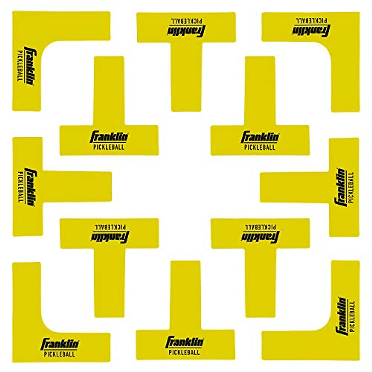Franklin Sports Pickleball Court Marker Kit - Lines Marking Set with Tape Measure - Official Size Court Throw Down Markers
