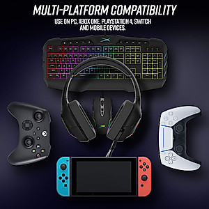 Premier Accessory Group Stereo Headphones, Gaming Headset for Mobile Phones, PC, PS4, and Xbox (AL3000)