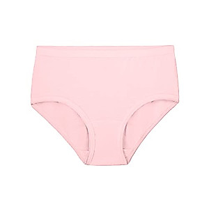 Fruit of the Loom Girls' Tag Free Cotton Brief Underwear Multipacks, Brief-20 Pack-Black/Pink/Grey, 16