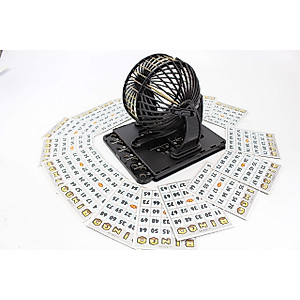 PowerTRC Bingo Machine Cage Game Set | with Bingo Balls | Classic Cage | Bingo Tray (Classic Version)