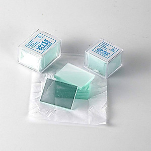 E-outstanding Coverslip 100PCS 22x22mm Glass Microscope Covers for Basic Biological Science Education Biology Slides