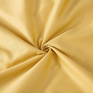 JamRest Duvet Cover Twin Size Zipper Closure (68"x90"), Ultra Soft Breathable Microfiber Comforter Cover, Luxury Hotel Bedding 3pcs Set (1 Duvet Cover & 2 Pillowcases), Yellow