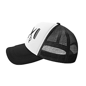 VHALGVNBC Mens Womens Mesh Hats Teens Baseball Cap Summer Trucker Hat for Outdoor Sprots Black