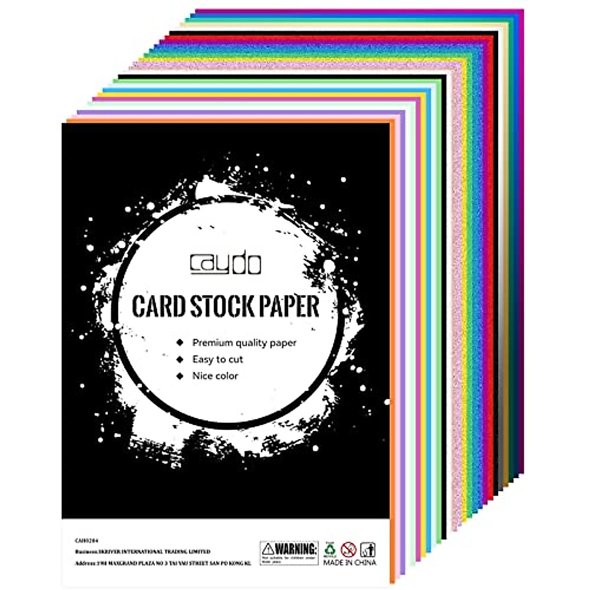 Caydo 50 Sheets Assorted Cardstock for Crafts