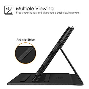 Fintie Case for Lenovo Tab P11 Plus Case 2021, Multi-Angle Viewing Folio Cover with Pocket, Auto Wake/Sleep, Black