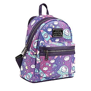 Loungefly Hello Kitty Spaceships Print Mini Backpack Standard