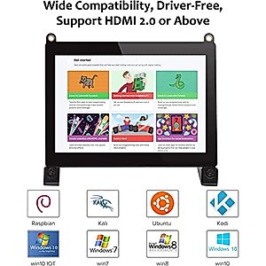 EVICIV Raspb Pi Touchscreen Monitor 5 Inch Screen Display 800×480 Mini LCD Screen Small HDMI Portable Monitor Compatible with Raspb Pi Model B-4 3B Raspbain,Ubuntu,Windows LoT,Windows 10 8 7