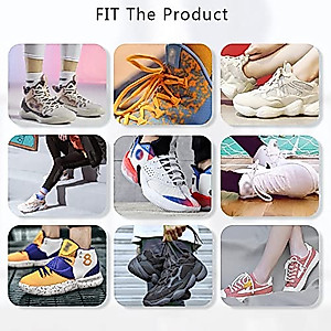 GLymg 4Pair Oval Shoes laces 24 Colors Half Round 1/4" Athletic ShoeLaces for Sport/Running Shoes Shoe String (White/black, 47 in)