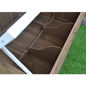 Omitree Deluxe Large Wood Chicken Coop Backyard Hen House 4-8 Chickens with 3 Nesting Box