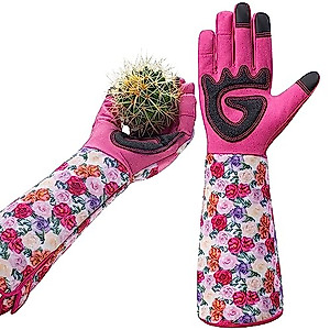 Long Gardening Gloves for Women/Men, Breathable Thorn Proof Rose Pruning Forearm Protection Gauntlet, Best Gifts for Gardeners with Yard & Outdoor Work, Recommended by Master Gardener Program