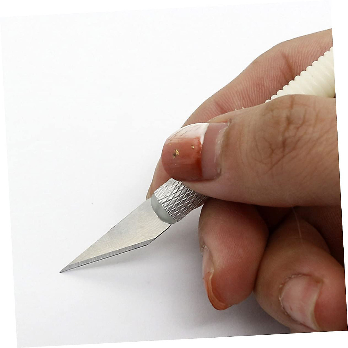 COHEALI 4 Boxes Carving Blade Scrapbook Kit Clay Kit Wood Carving Tools Xacto Scrapbooking Xacto Blades Engraving Blades DIY Craft Blades Craft Cutting Tools Tool Steel Pen Scalpel