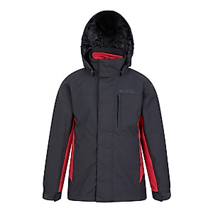 Mountain Warehouse Cannonball III Kids 3 in 1 Waterproof Jacket Grey Kids 7-8 Yrs (116-128 cm)