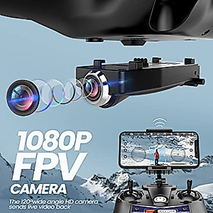 Holy Stone HS110D FPV RC Drone with 1080P HD Camera Live Video 120 Wide Angle WiFi Quadcopter with Gravity Sensor, Voice Control, Gesture Control, Altitude Hold, Headless Mode, 3D Flip RTF 2 Batteries