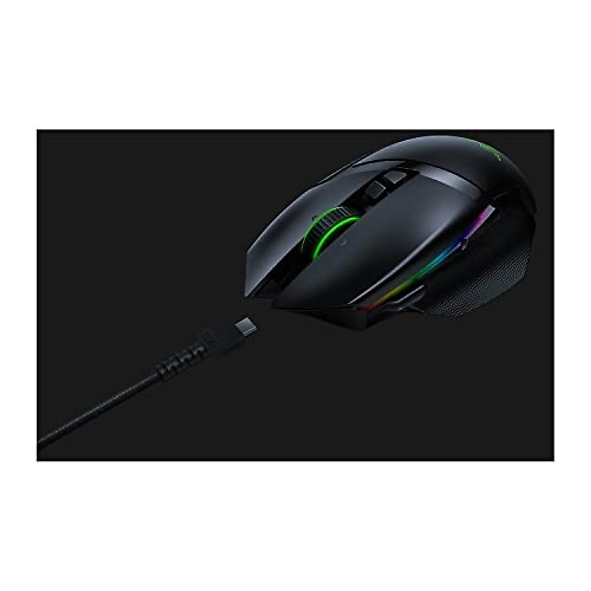 Razer Basilisk Ultimate HyperSpeed Wireless Gaming Mouse w/Charging Dock 20K DPI Optical Sensor - Chroma RGB - 11 Programmable Buttons - 100 Hr Battery - Classic Black (Renewed)