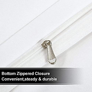 CALIFORNIA BEDDING Hotel Luxury 800 Thread Count Long Staple Egyptian Cotton King -XL 116x98 Size 3-Pieces Duvet Cover Set Hidden Zipper Closer & Corner Ties Breathable and Fade Resistant White Solid