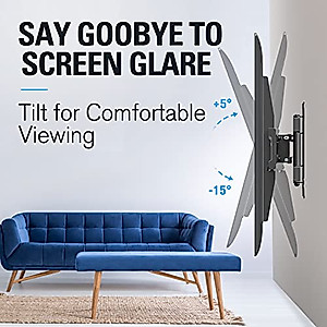 Mounting Dream TV Mount Bracket Full Motion TV Wall Mounts for 26-55 Inch LED LCD Plasma Flat Screen TV, Wall Mount with Swivel Articulating Dual Arms TV Bracket up to VESA 400x400mm 99 LBS MD2379