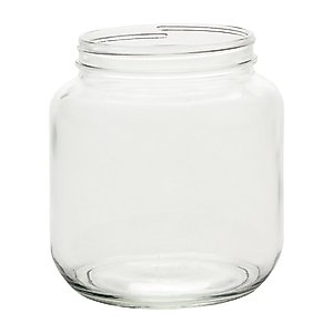 North Mountain Supply 1/2 Gallon Glass Wide-Mouth 110 CT Fermentation/Canning Jar With Gold Metal Lid