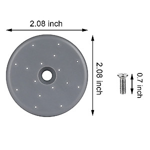 KOLLNIUN Spray Valve Repair Kit 1.42 GPM Pre-Rinse Spray Face and Bumper for All Commercial Faucet Sink Dish Sprayer Valve, Bumper and Screw Repair Kit, Gray