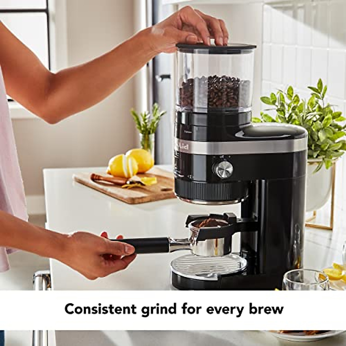 KitchenAid Burr Coffee Grinder - KCG8433,Onyx Black