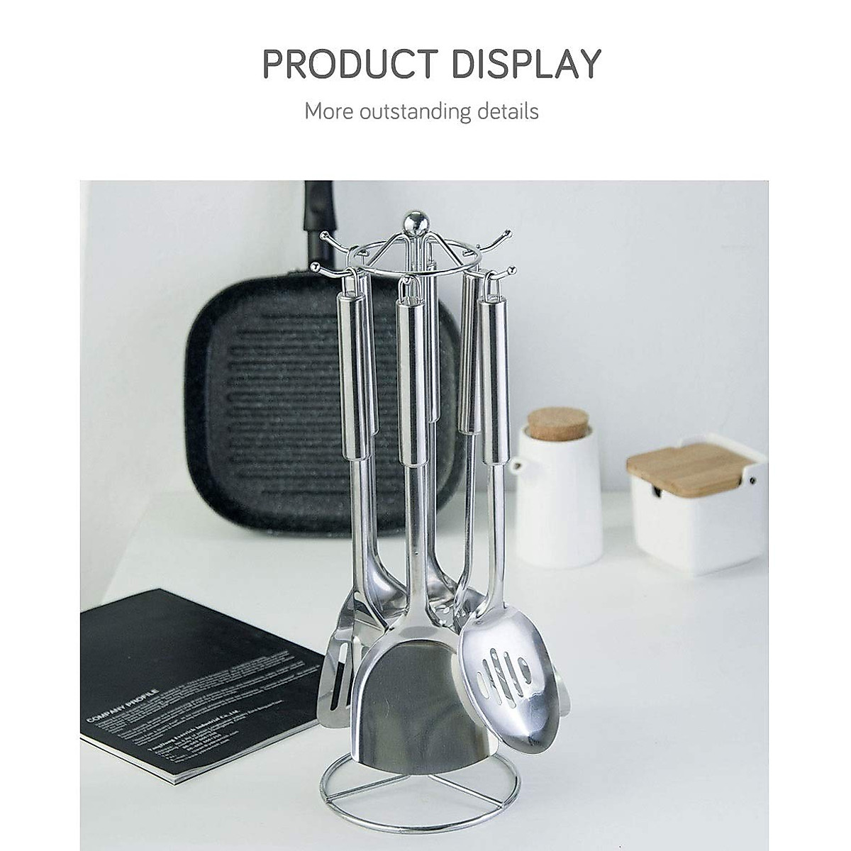 Classic 13 Pcs Stainless Steel Kitchen Utensils Spoon Skimmer Shovel Spatula Meat Fork Whisk Cooking Utensils Tableware