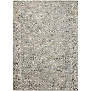 Loloi Angela Rose x Blake Collection BLA-01 Sky/Beige, Transitional 5'-3" x 7'-6" Area Rug