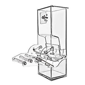 Danlince No Mess Bird Feeder for Cage,Free Install Parrot Automatic Foraging Systems with Perch Cage Accessories for Budgerigar Canary Cockatiel Finch