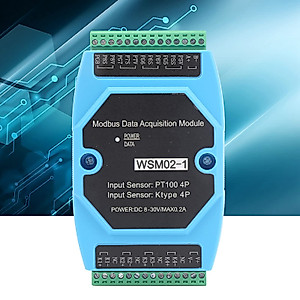 Temperature Data Loggers, Moubus Temperature Data Acquisition Module Compatible with 4-Channel PT100 and 4 Ktype Thermocouple for Industry