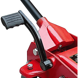 BIG RED T83014-2 Torin Floor Jack: Hydraulic Pro Series Car Jack with Foot Pedal and Single Quick Lift Piston Pump, 7,000 lbs. Capacity, Red