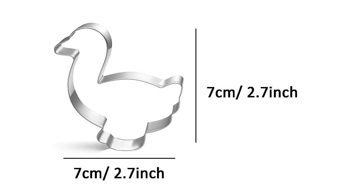 WJSYSHOP Duck Goose Shape Cookie Cutter - Perfect for Fun Baking