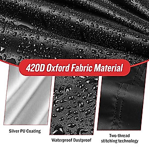 Youlvy Rectangular Fire Pit Cover for Best Choice Products 57 inch Propane Gas Fire Pit Table,Outdoor Waterproof Firepit Table Cover - 57 X 22 X 25 Inch