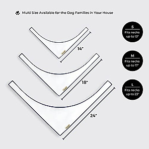 Paws Wishes Dog Bandana 2 Pack, American Lobster and Coral Stripes Set Holiday in Maine, Pet Friendly Design, Hair and Water Resistant, Adjustable Dog Scarf for Small Boy Girl Dog