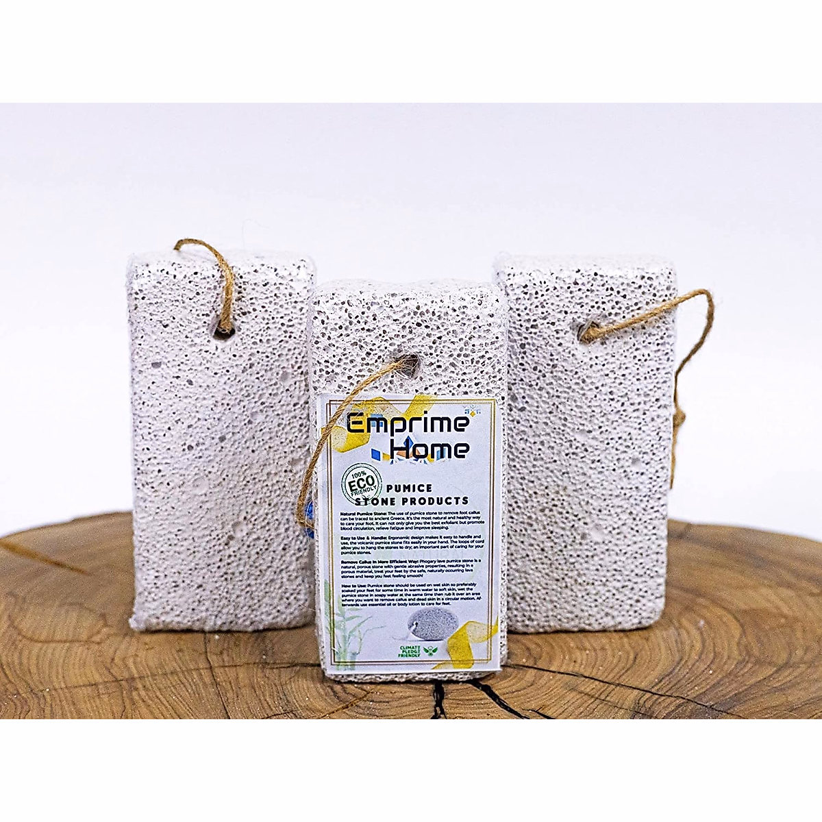 Natural Pumice Stone White for Feet Heels and Palm Set of 2- Pedicure Exfoliation Tool- Hard Callus Remover Health Foot Care Hypoallergenic Best Exfoliation- Corn Remover Dry Dead Skin from Pamukkale