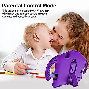 NORTH BISON 7 inch Android Tablet, Tablet for Kids, 3GB RAM 32GB ROM Toddler Tablet with Bluetooth, WiFi, GMS, Parental Control, Dual Camera, Shockproof Case, Educational, Games