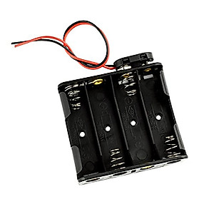 4 x 1.5V (6V) AA Battery Holder 9V I Type Snap Connector Plastic Housing （3+3） Pcs