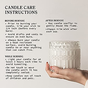 Hidden Label Wild Warm Vanilla Scented Candles, Crackling Wood Wick Soy Candles, Muse Collection 7.4oz Glass Jar Decorative Candles, Candles Gifts for Women