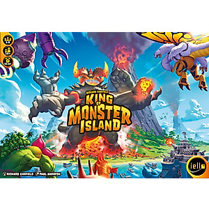 IELLO: King of Monster Island - Strategy Board Game, Sequel of The King of Line, Family Game, Play Cooperatively, Ages 10+, 1-5 Players, 60 Minutes