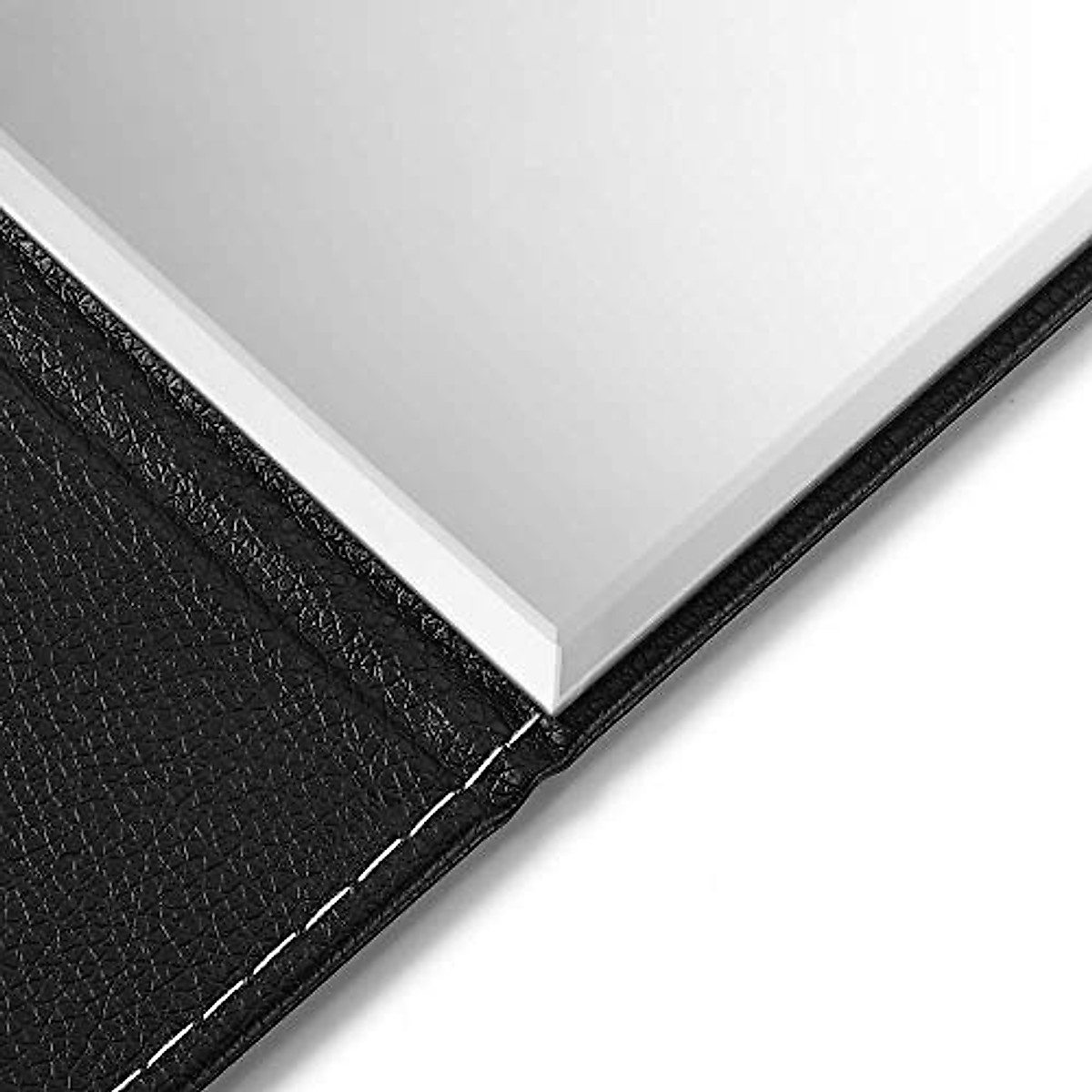 EFAILY Folding Travel Mirror, PU Portable Adjustable Rectangular Ultrathin Mirror, for Travel, Camping,Home (4.3W×2.9L)